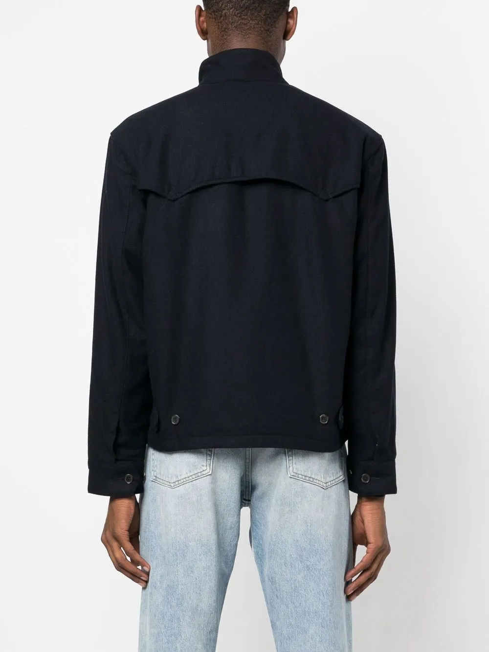 Polo Ralph Lauren Logo-embroidered Harrington Jacket In Blue | ModeSens