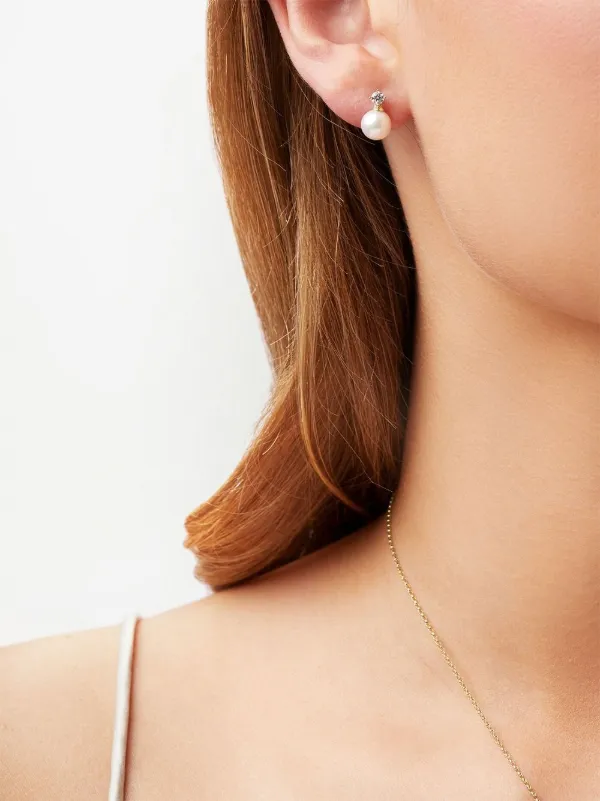 Yoko London 18kt Yellow Classic Pearl Earrings Gold