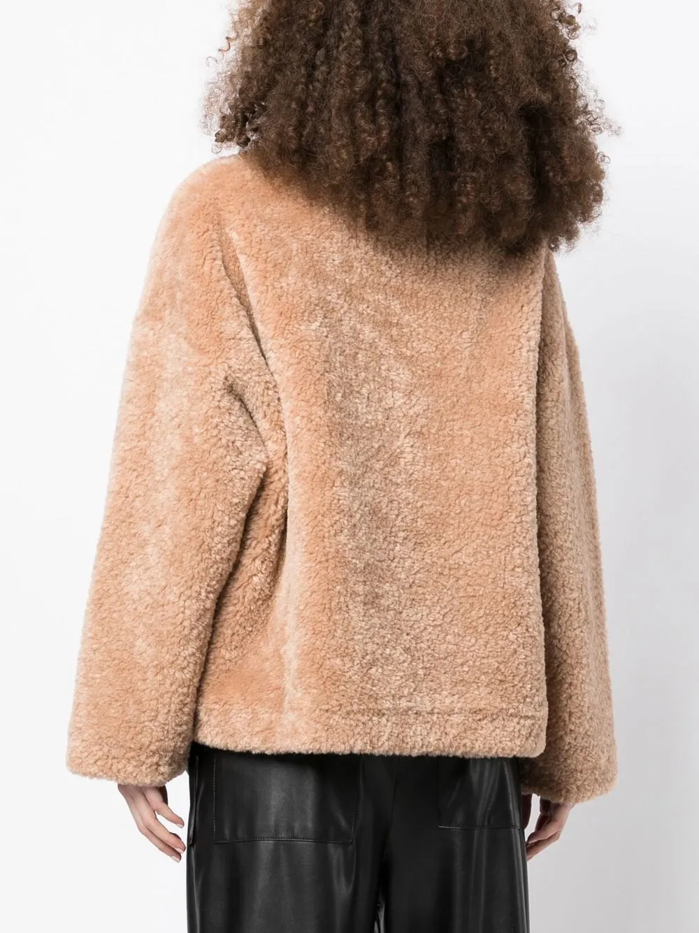 Stand Studio V-neck Faux-shearling Jacket In 褐色 | ModeSens Stand Studio V-neck Faux-shearling Jacket In 褐色 | ModeSens