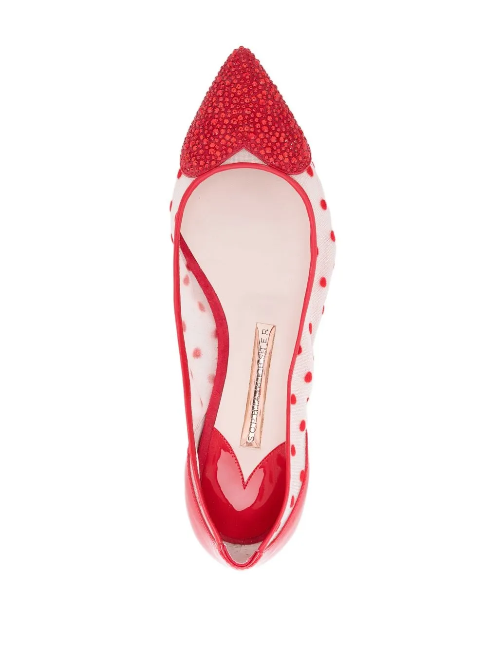 Sophia Webster Amora crystal-embellished Ballet Flats - Farfetch