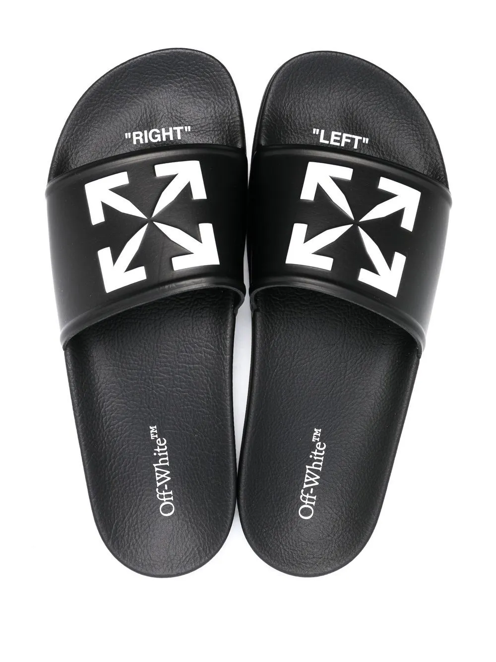 Off-white Arrow Slider In Black | ModeSens