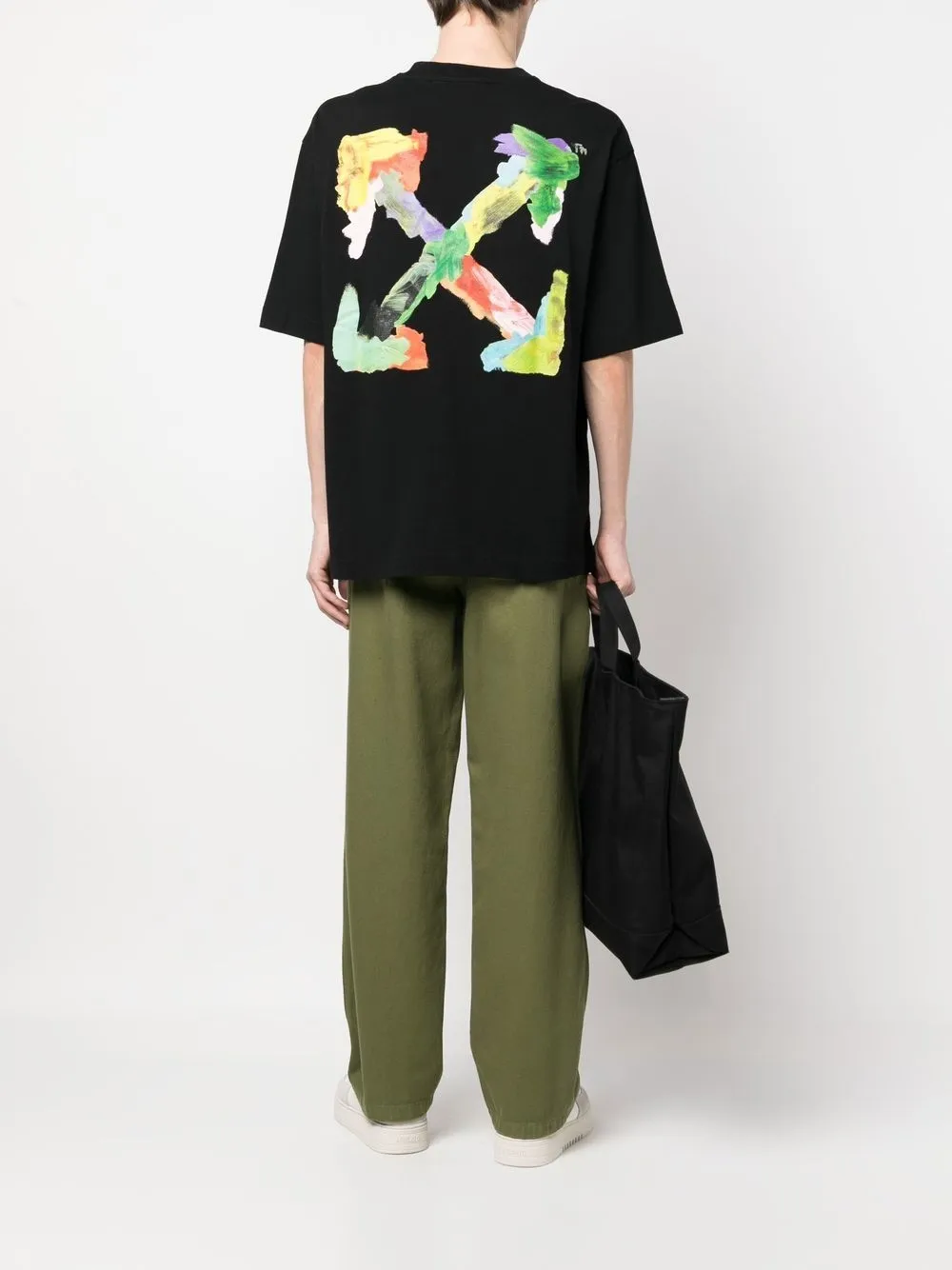 Off White Logo print T shirt Farfetch