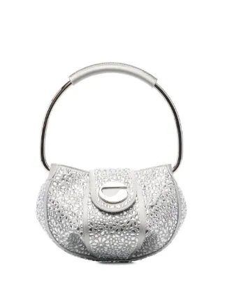 Coperni Ring crystal-embellished Mini Bag | Silver | FARFETCH TR