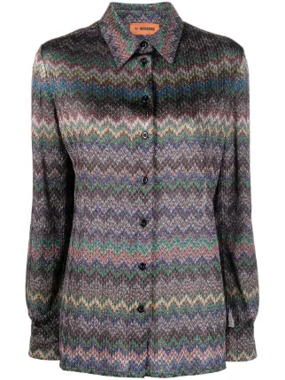 Missoni zigzag-print long-sleeve Shirt - Farfetch