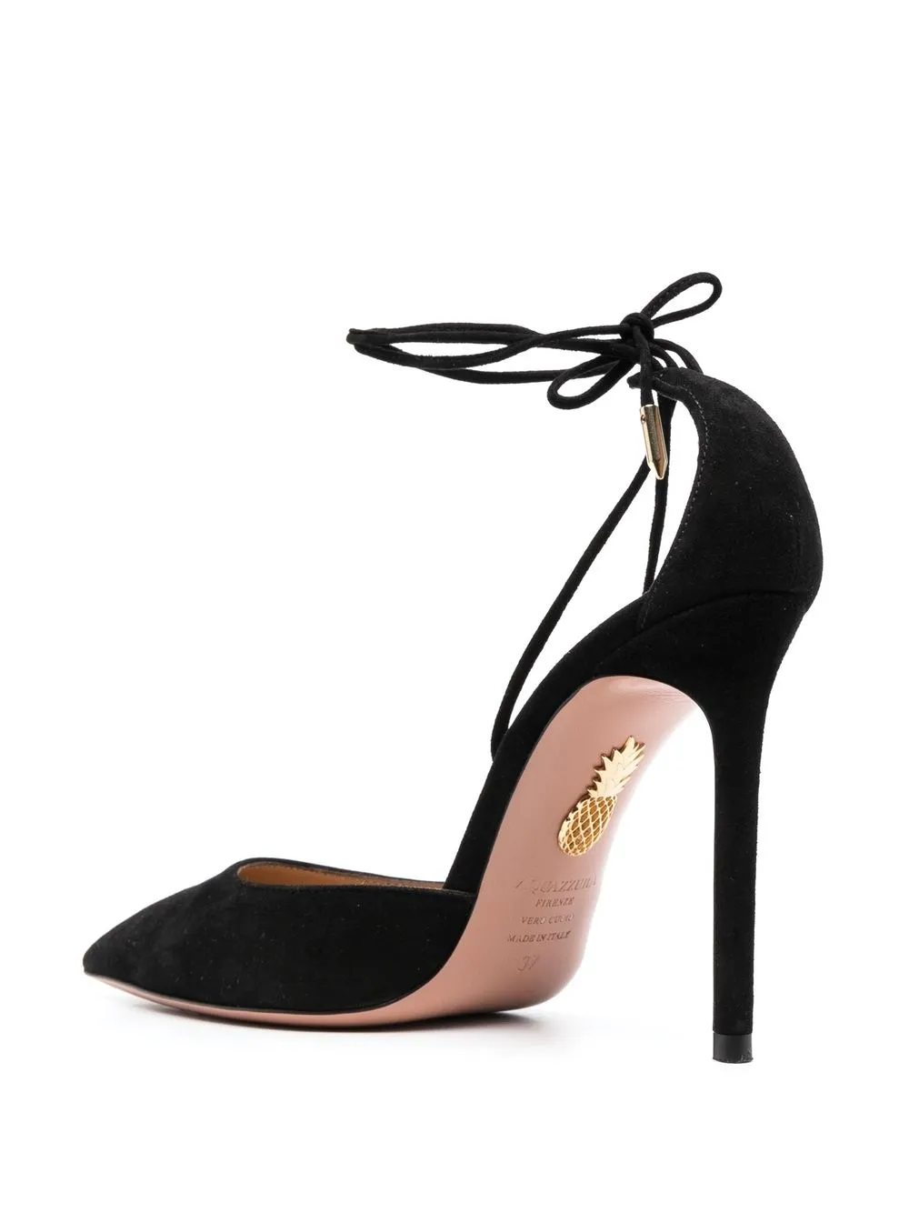 Aquazzura Cherry 105mm Suede Pumps - Farfetch
