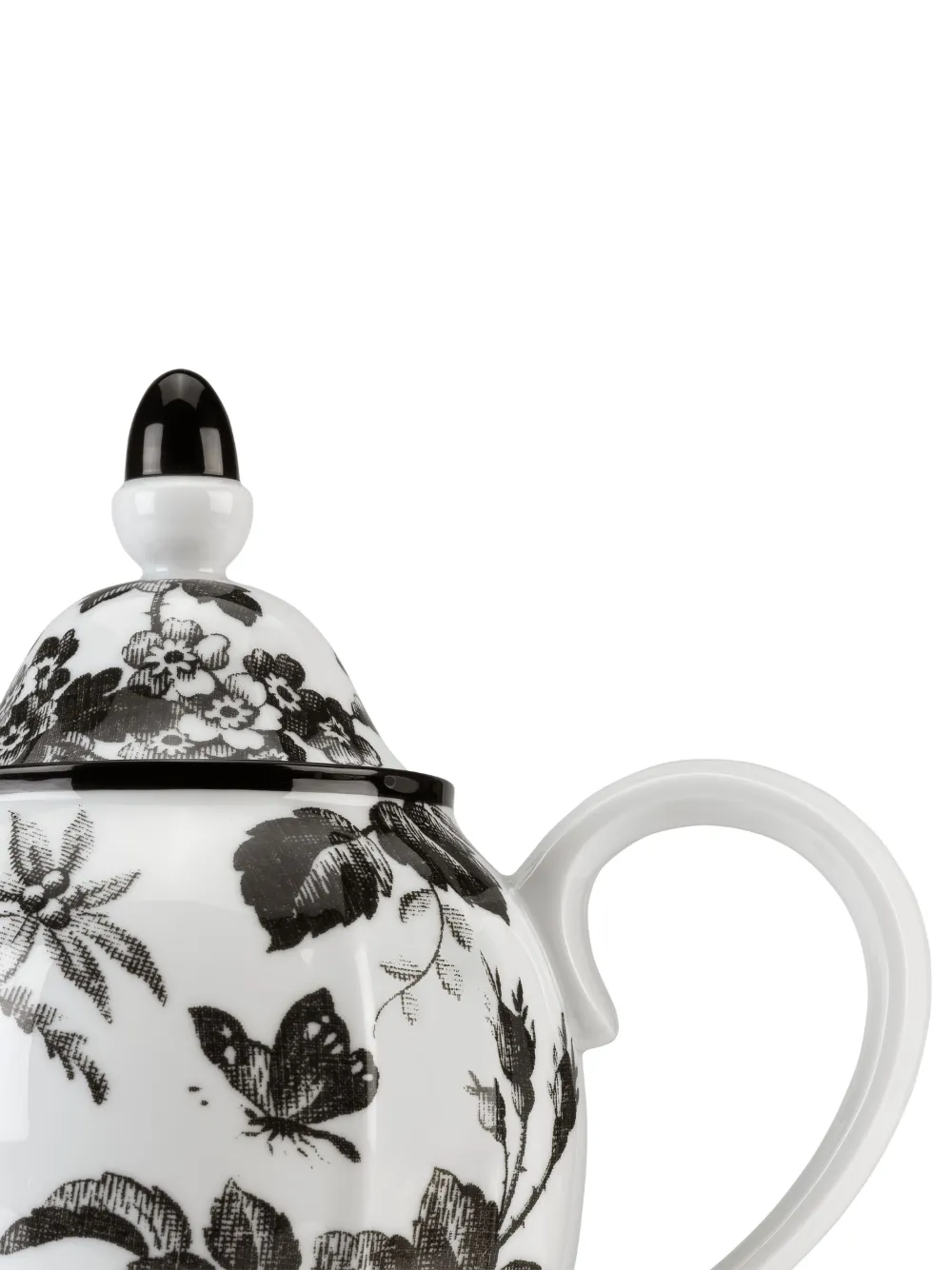 Gucci Herbarium floral-print Coffee Pot | Black | FARFETCH UK
