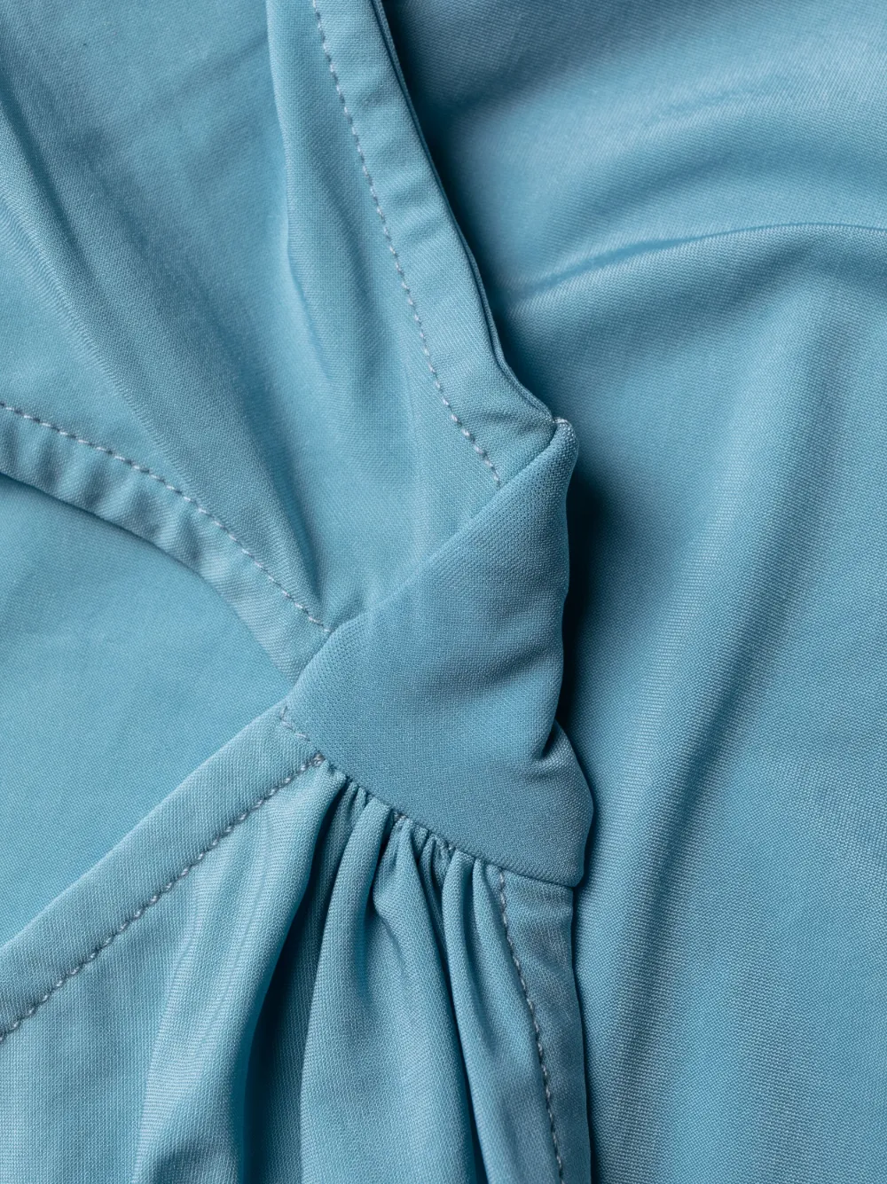 Christopher Esber Gesine Twisted Swim Crop Top In Blue | ModeSens