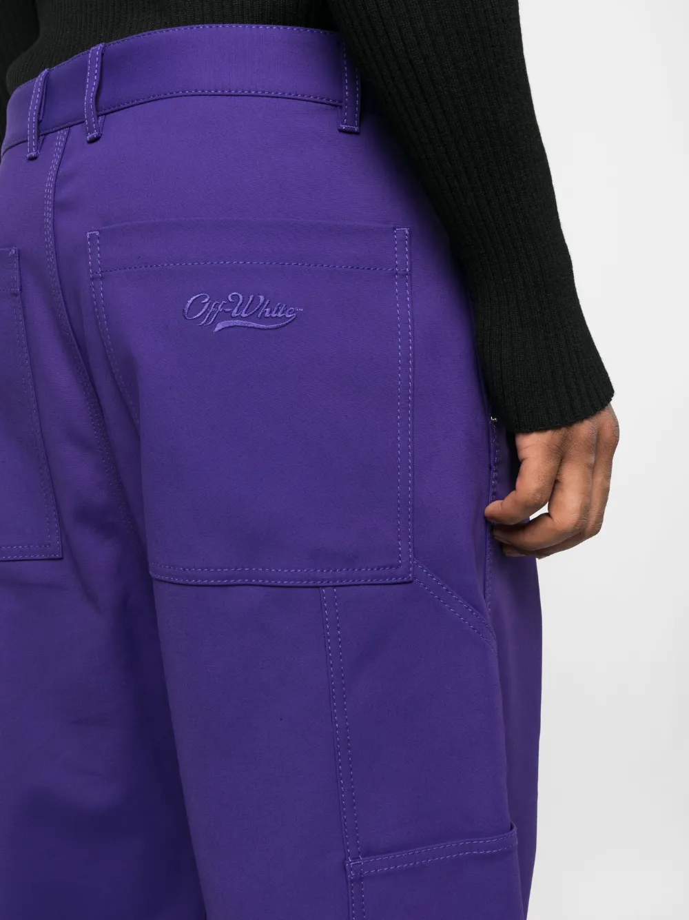 Off-White Wave Off wide-leg Trousers - Farfetch