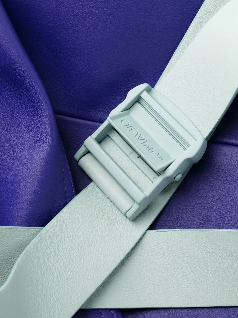 Off-White Double Over Leather Trousers - Farfetch