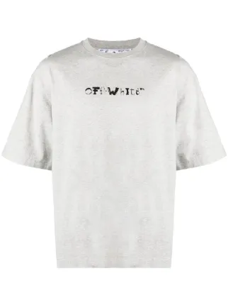 Off-White crew-neck T-shirt | Grey | FARFETCH TW