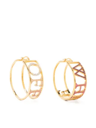 Off white hoop earrings store
