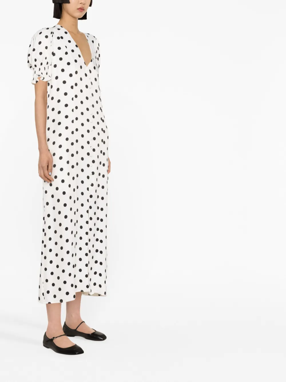 Sleeper Black And White Polka Dot Bella Dress | ModeSens