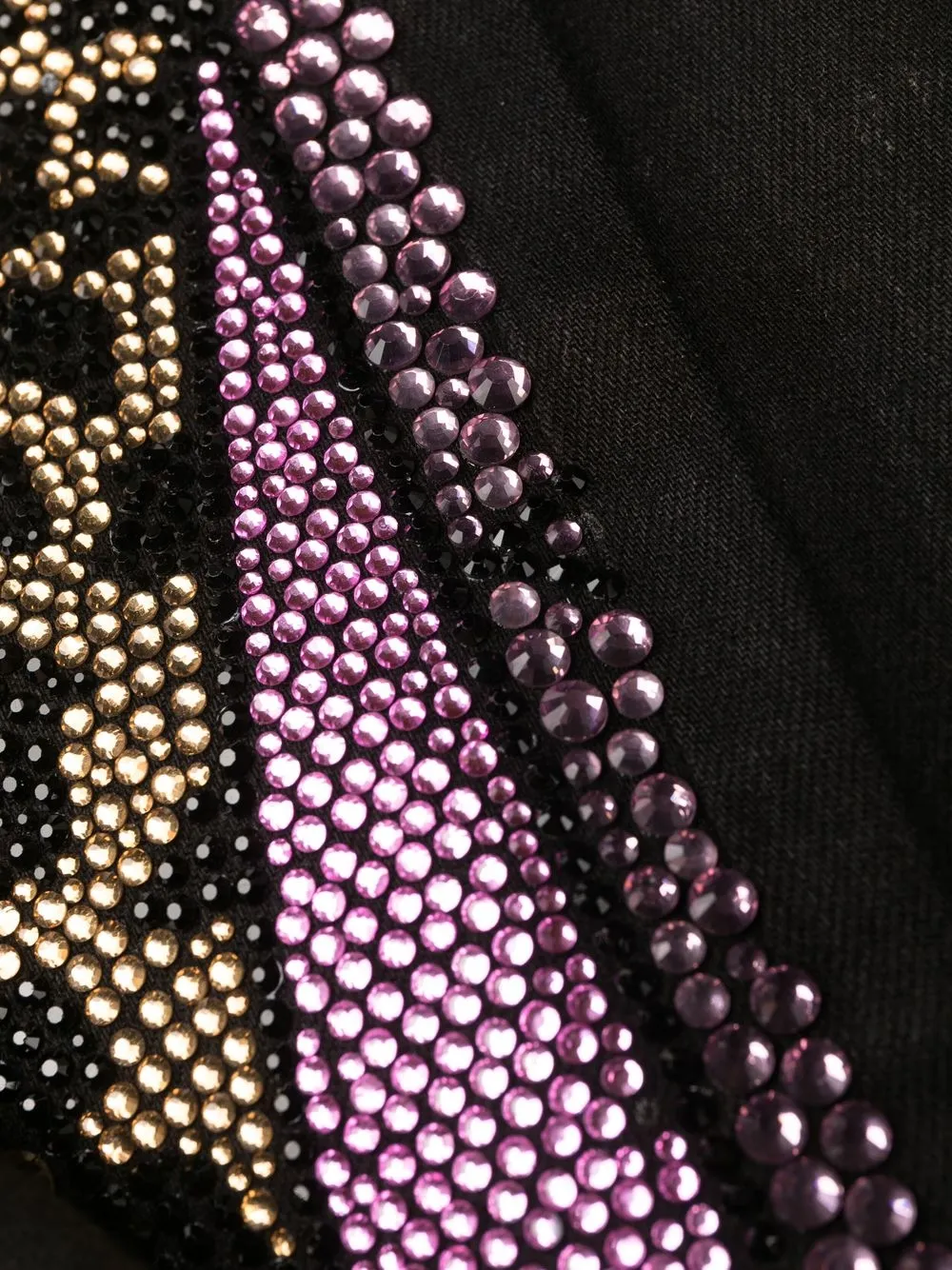 Philipp Plein Rainbow Patchwork Denim Jeggings | Black | FARFETCH