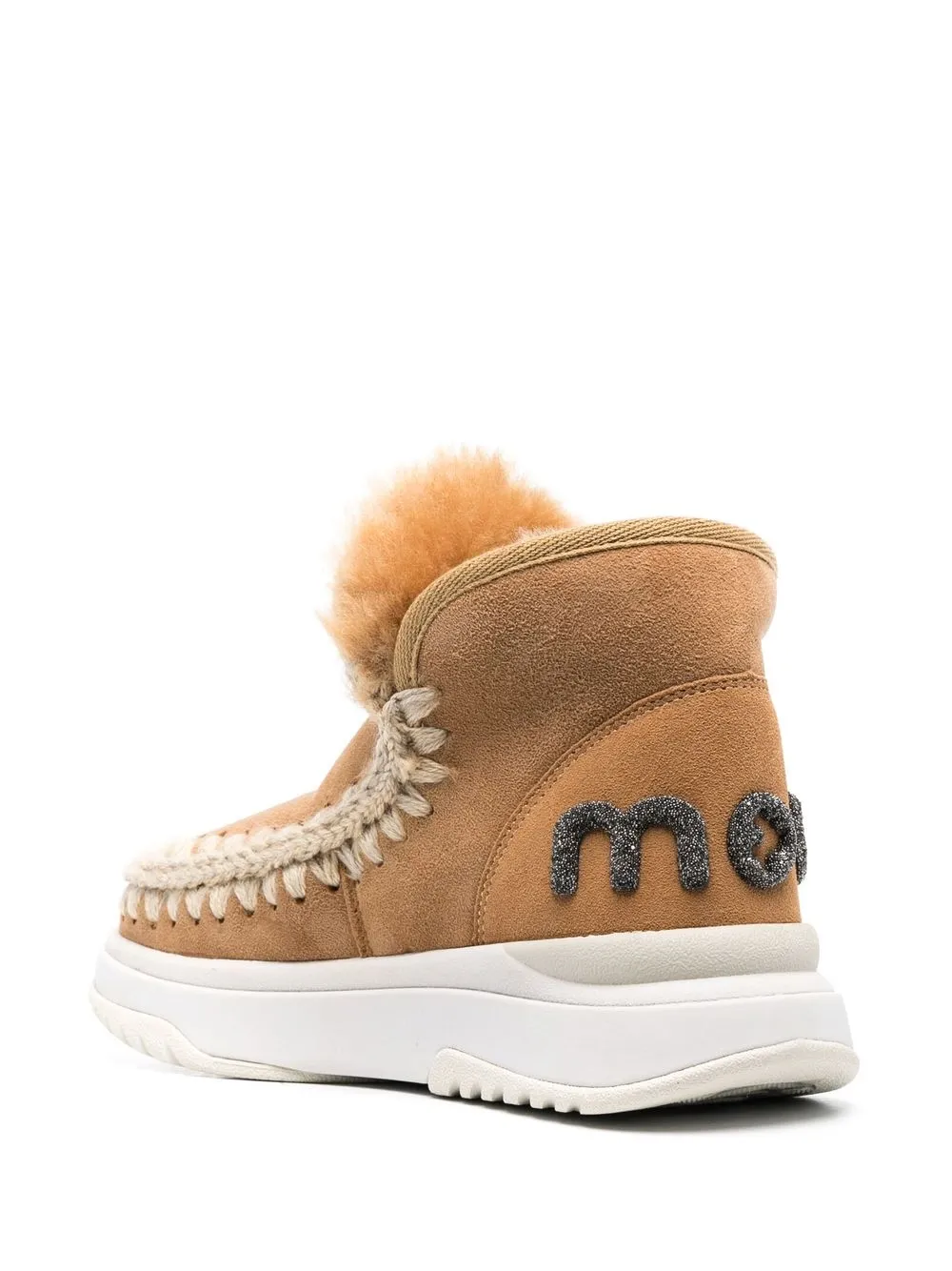 Mou Eskimo Shearling-lined Boots In Brown | ModeSens
