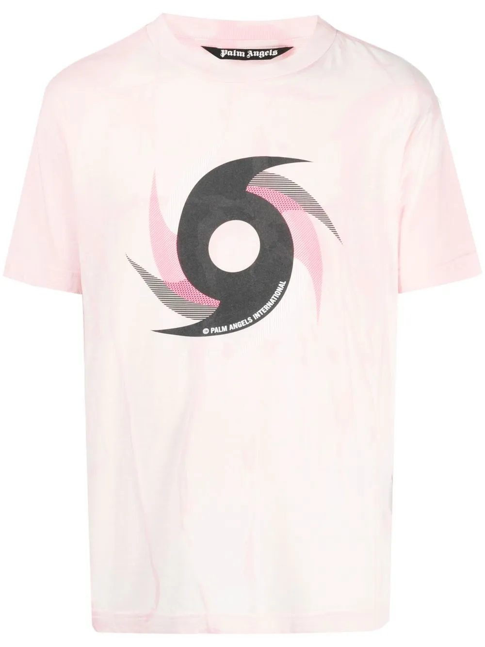 Palm Angels Hurricane Devore-print T-shirt | Pink | FARFETCH