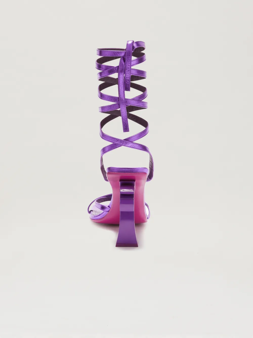 Palm Beach Lace Up Sandal in purple - Palm Angels® Official