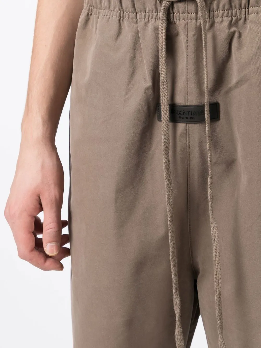 FEAR OF GOD ESSENTIALS logo-patch straight-leg Trousers - Farfetch