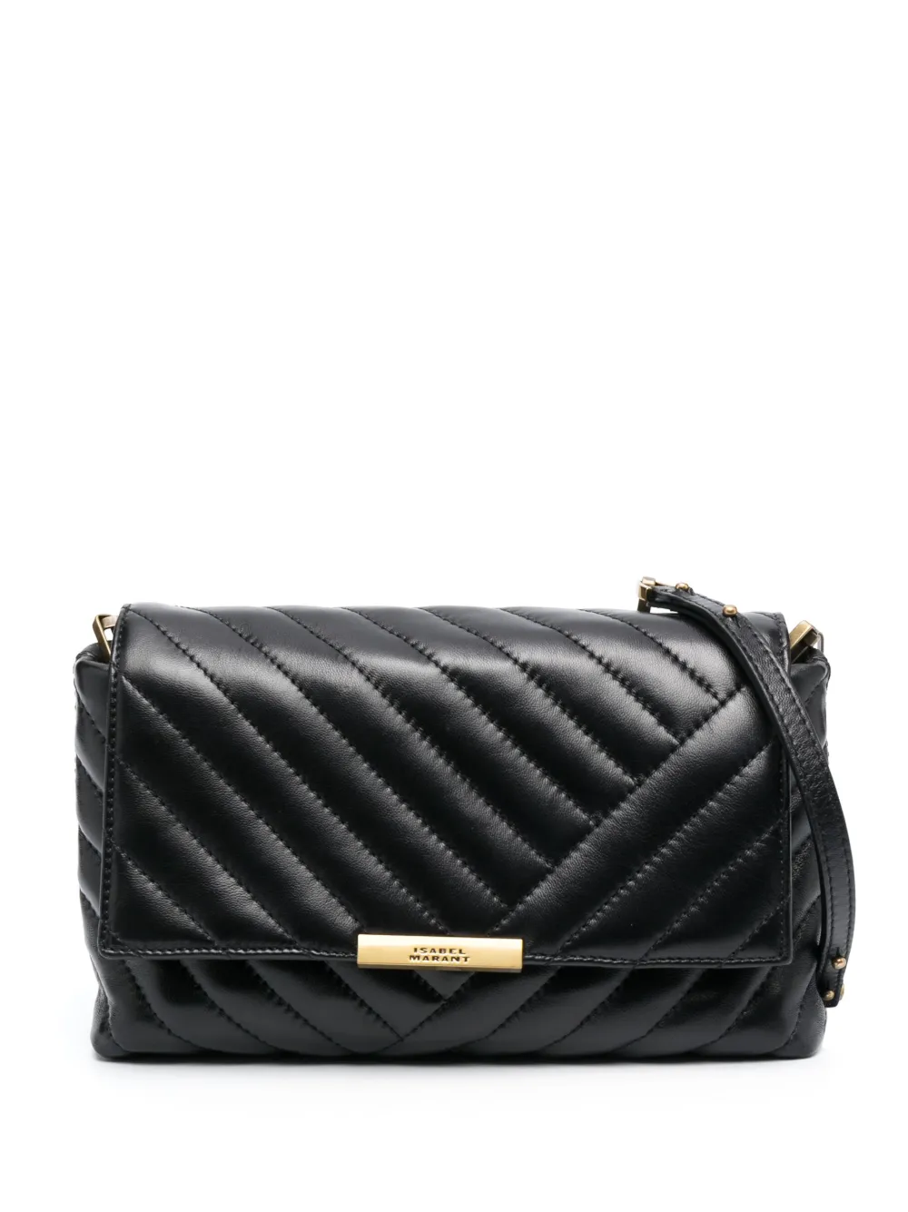 Isabel Marant Merine Lambskin Crossbody Bag In Black | ModeSens
