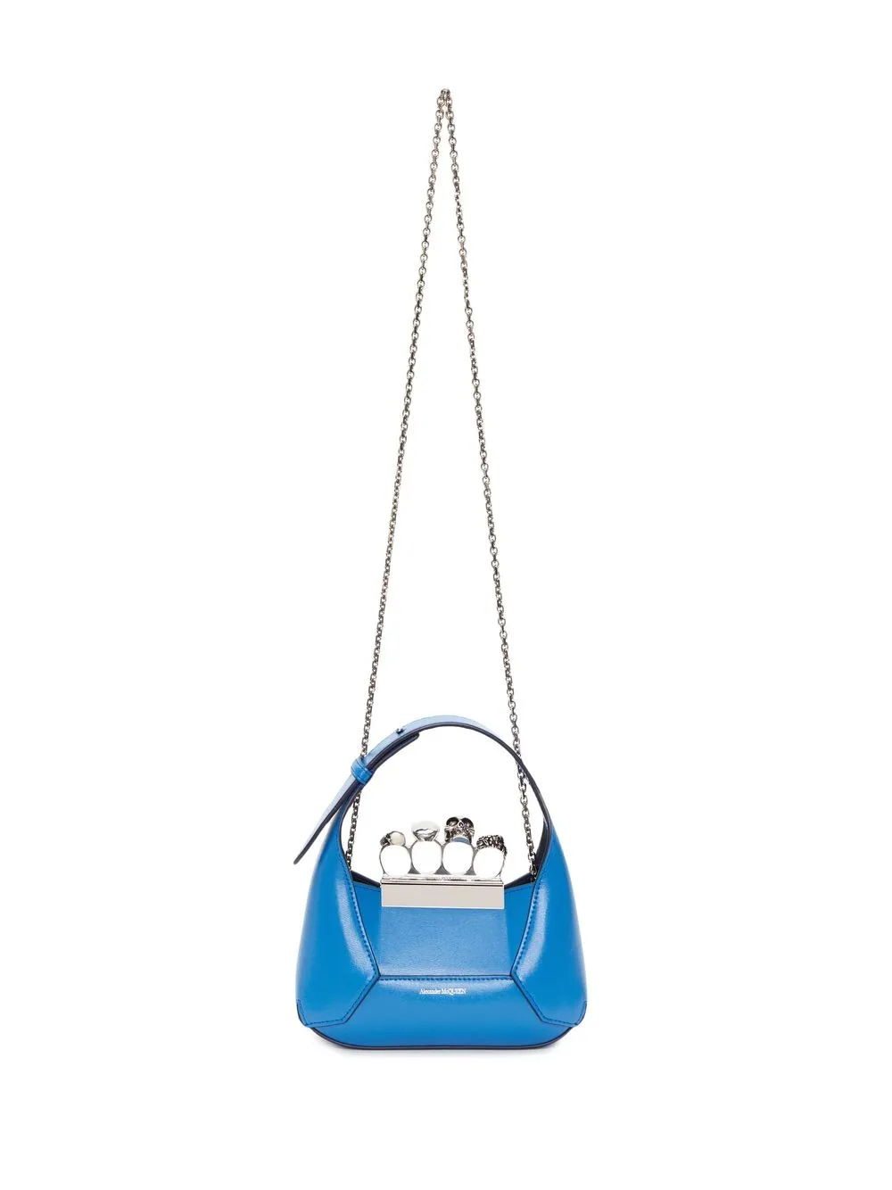 Alexander McQueen Mini Jewelled Hobo Leather Bag - Farfetch