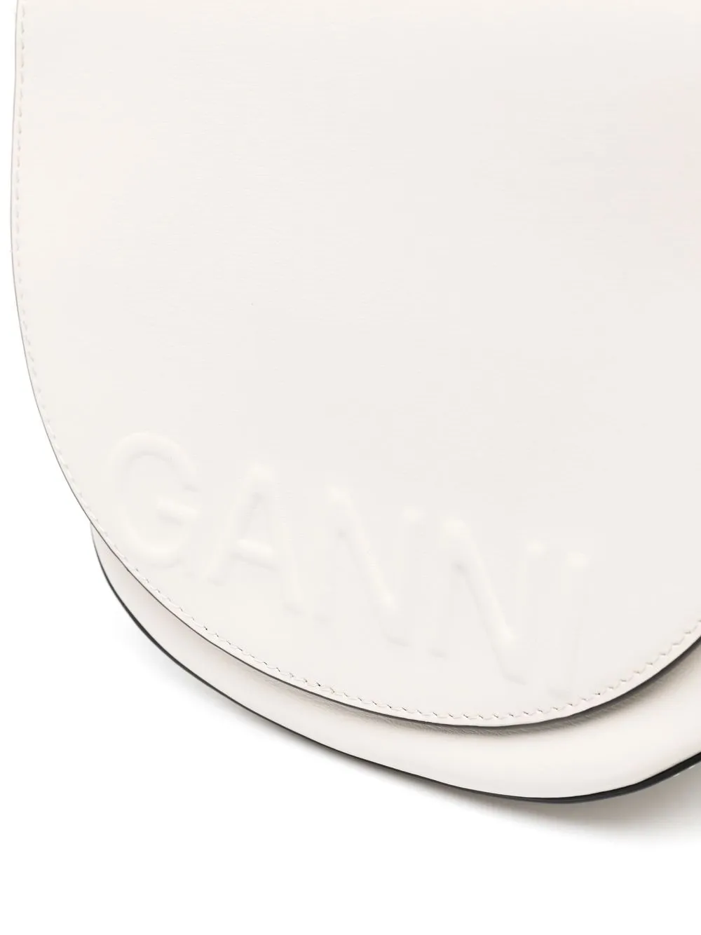 GANNI embossed-logo shoulder bag | Smart Closet