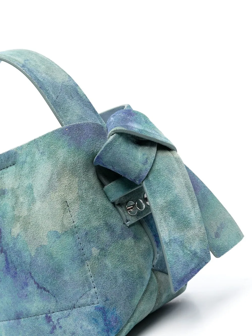 Acne Studios Tie-dye Pattern Suede Bag In Blue | ModeSens