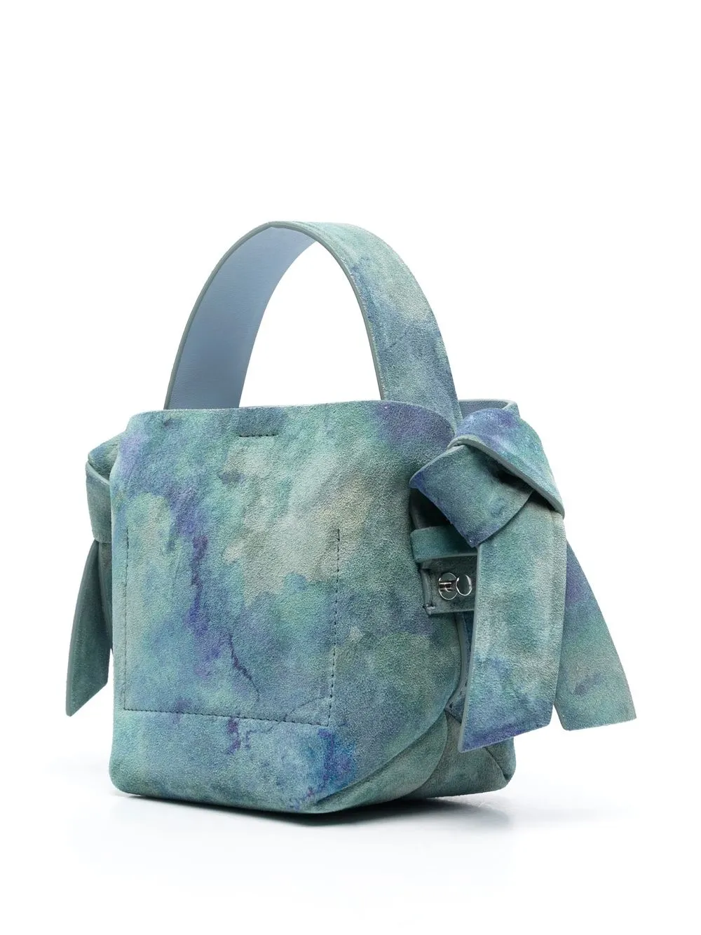 Acne Studios Tie-dye Pattern Suede Bag In Blue | ModeSens