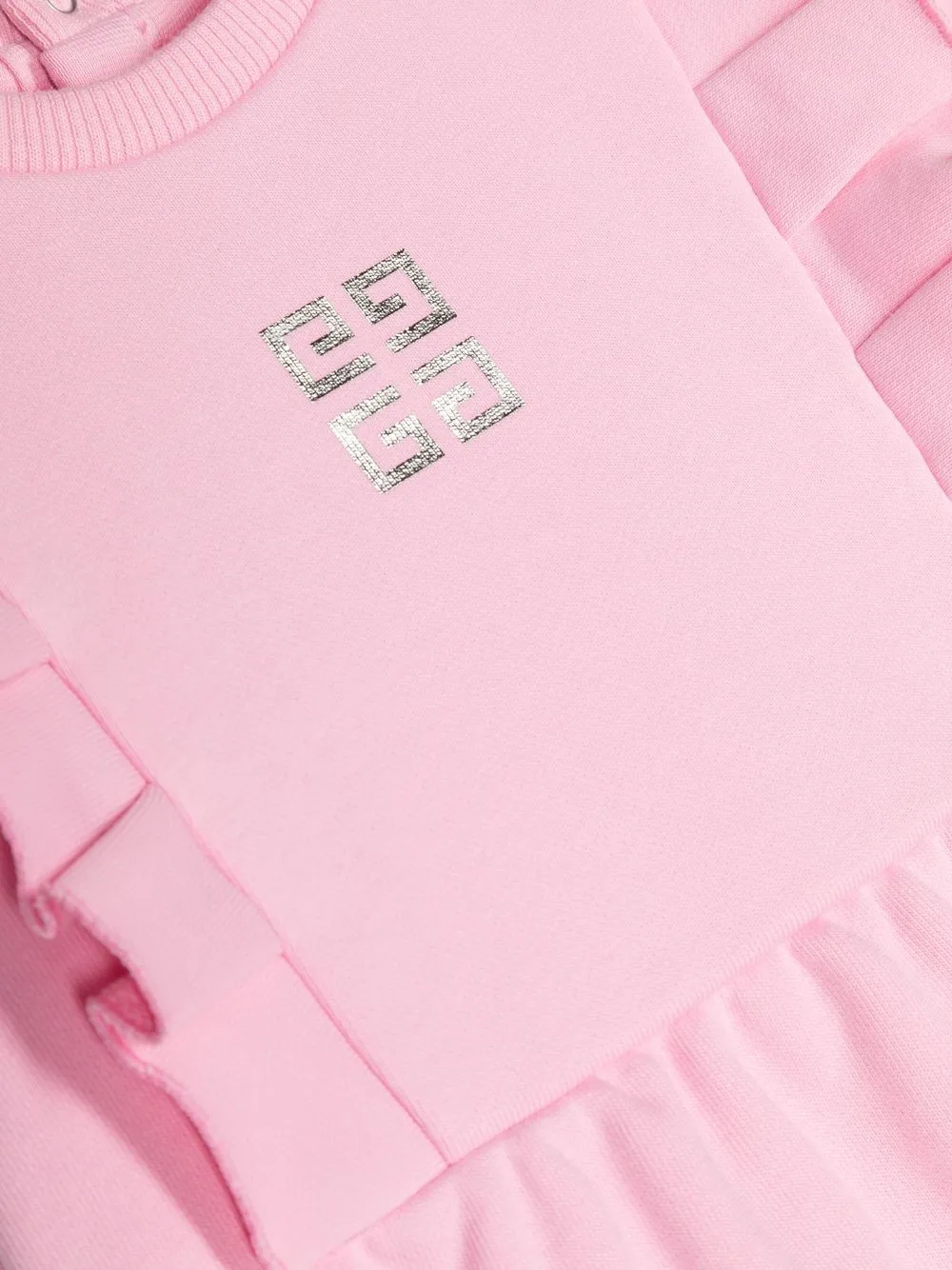 Givenchy Babies' Girls Pink 4g Logo Frill Dress | ModeSens
