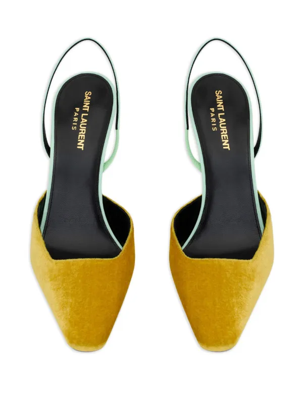 Yellow Slingback Heels