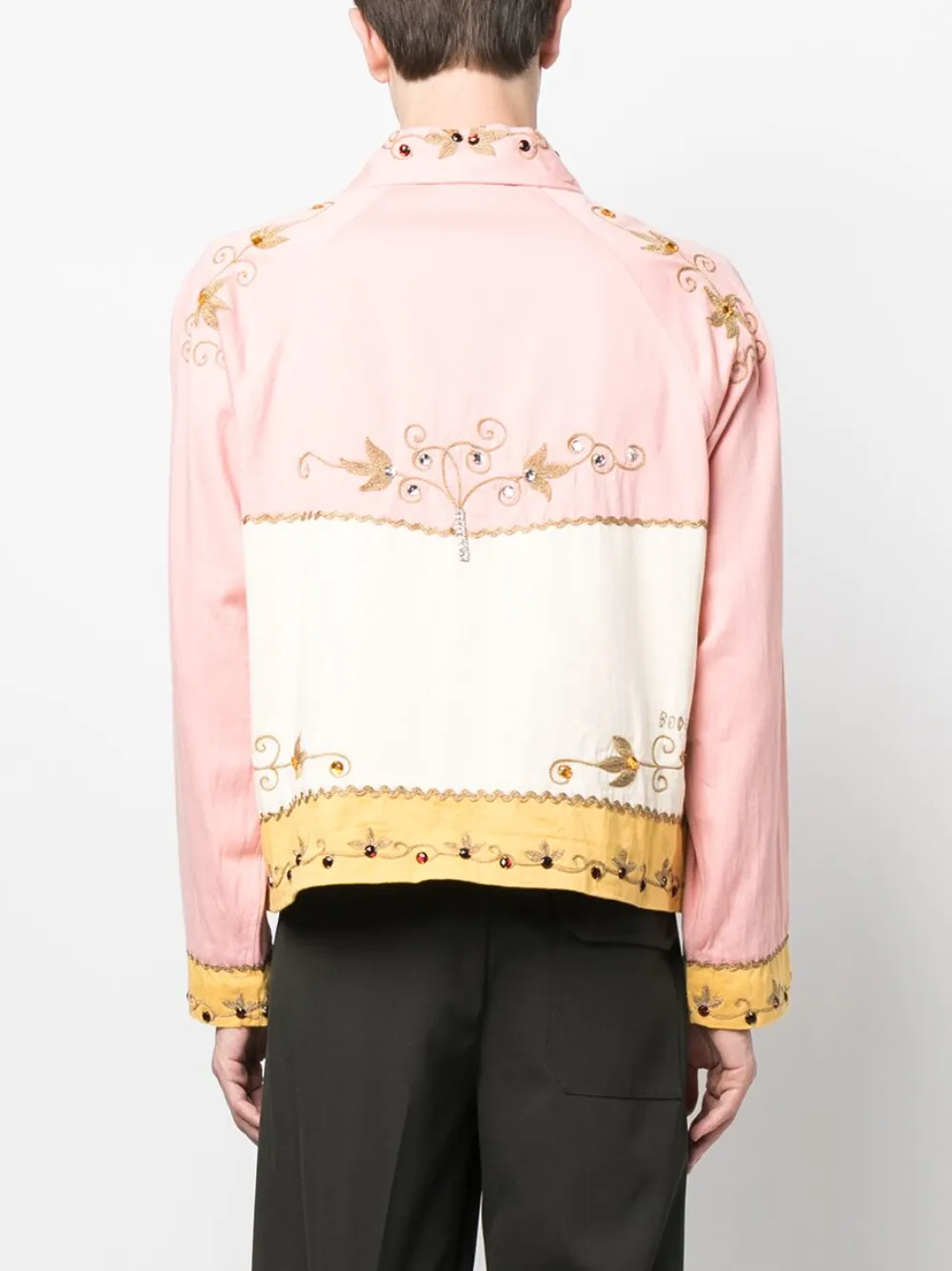 BODE Embroidered Cotton Shirt Jacket - Farfetch