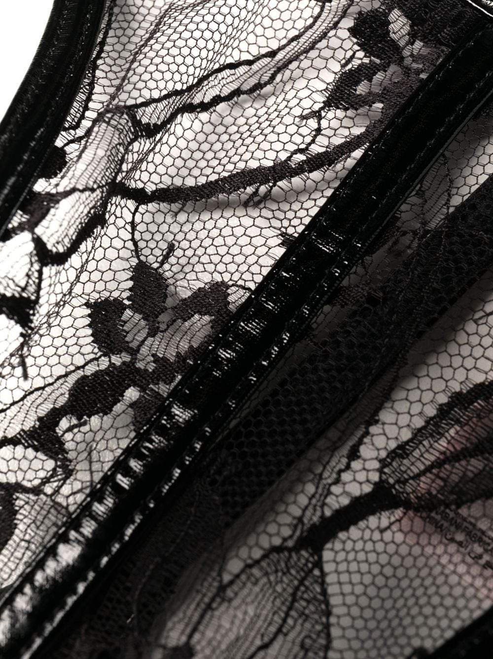 Agent Provocateur Alyss Floral Lace Thong In Black Modesens