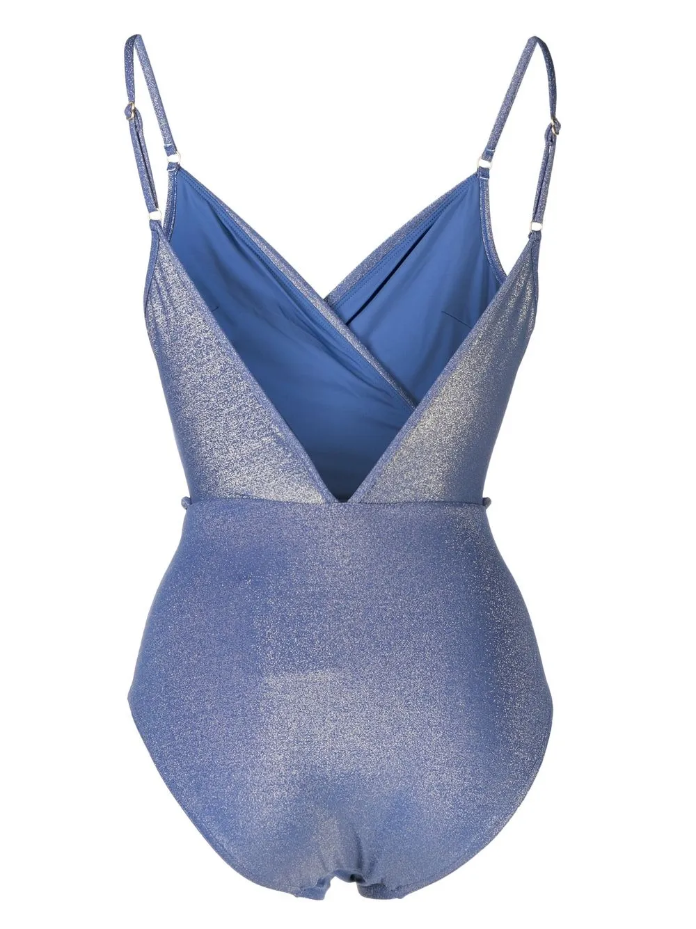 Zimmermann Clover Wrap Swimsuit In Blue | ModeSens