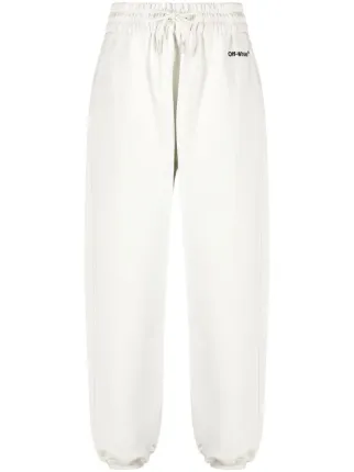 Off-White logo-embroidered Track Pants | White | FARFETCH
