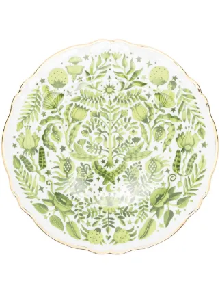 Bitossi Home floral-print Porcelain Round Tray | Green | FARFETCH AU