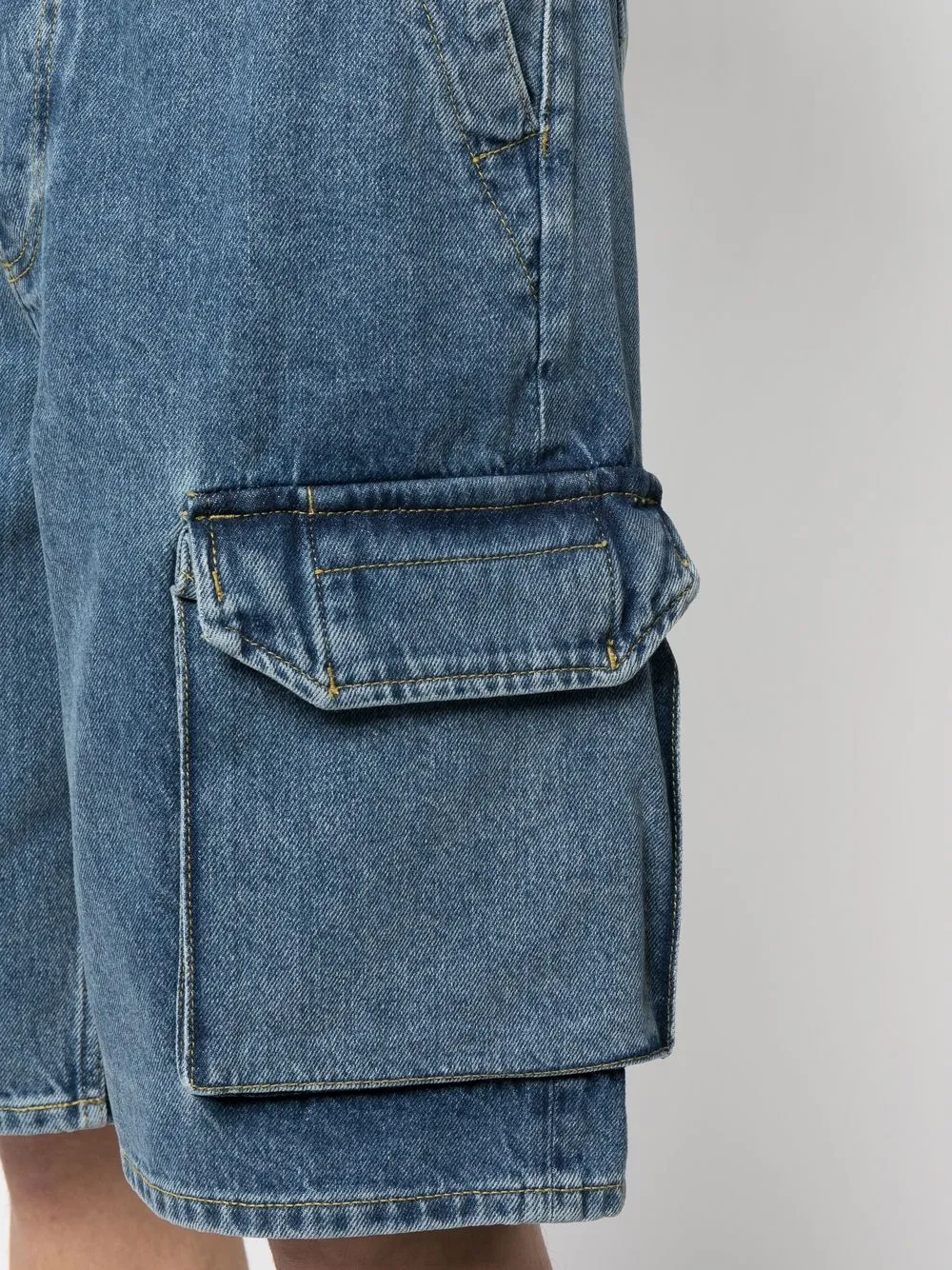 Sandro Denim Cargo Shorts In Blue | ModeSens