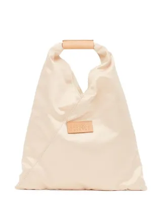 MM6 Maison Margiela logo-patch Tote Bag | Neutrals | FARFETCH