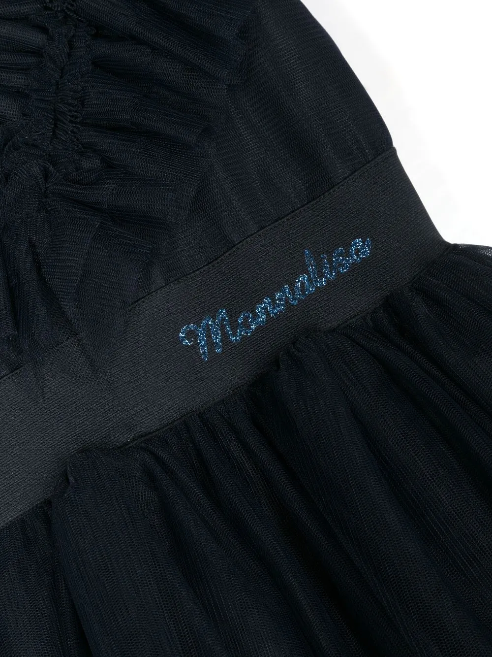 Monnalisa logo-print Ruffled Dress - Farfetch