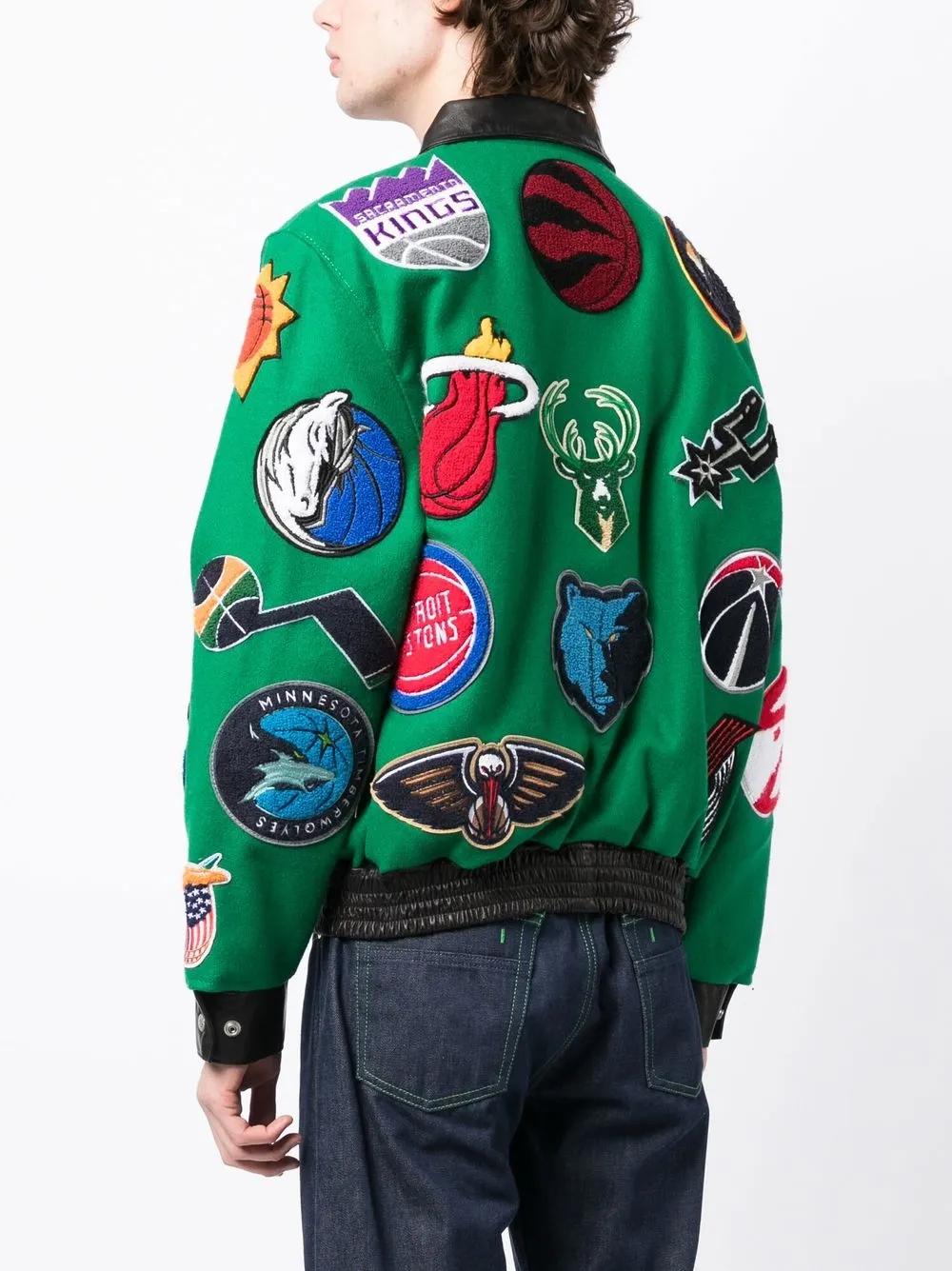 Jeff Hamilton Spot-patch Bomber Jacket In Green | ModeSens