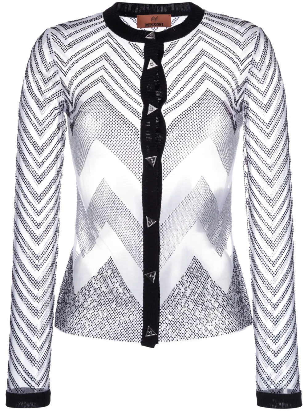 Missoni Zigzag-pattern Sheer Jacket - Farfetch