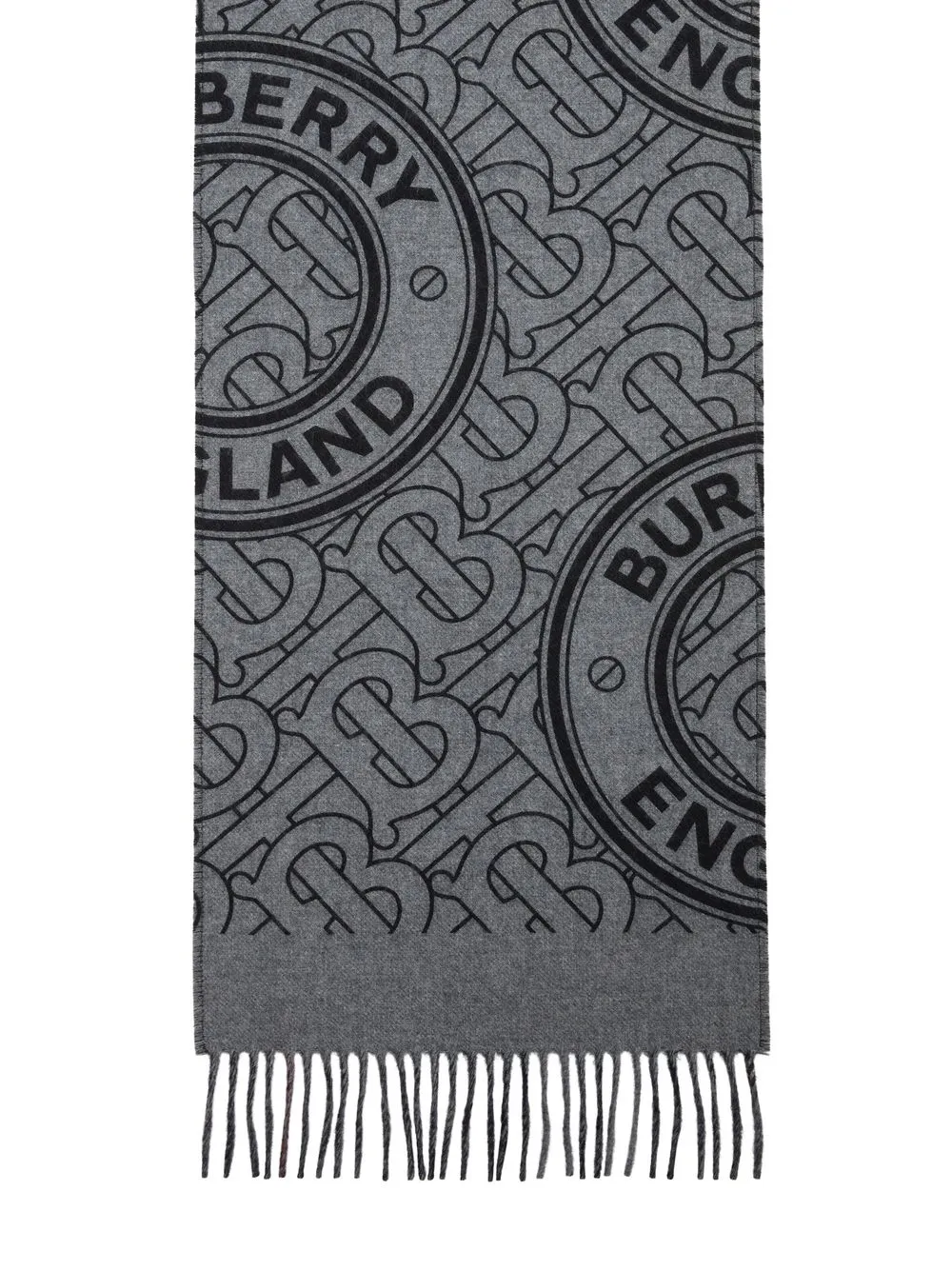 Burberry Women's Reversible Check & Monogram Cashmere Scarf In Shale ...