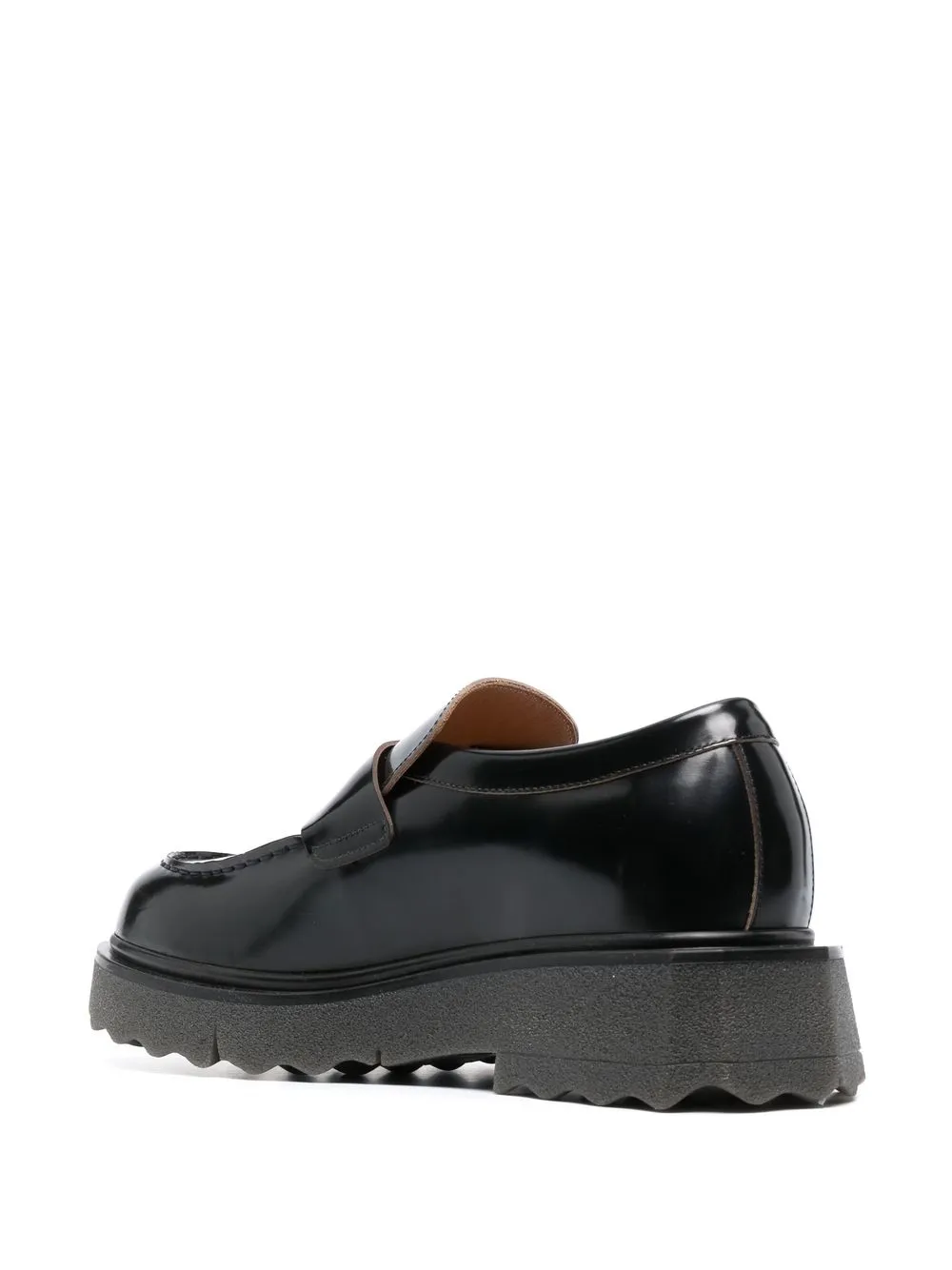 Off-White Sponge Leather Loafers | Black | FARFETCH UK