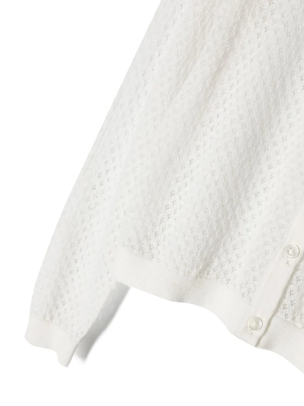 Bonpoint Cardigan Clarisse En Maille Pointelle | Blanc | FARFETCH FR