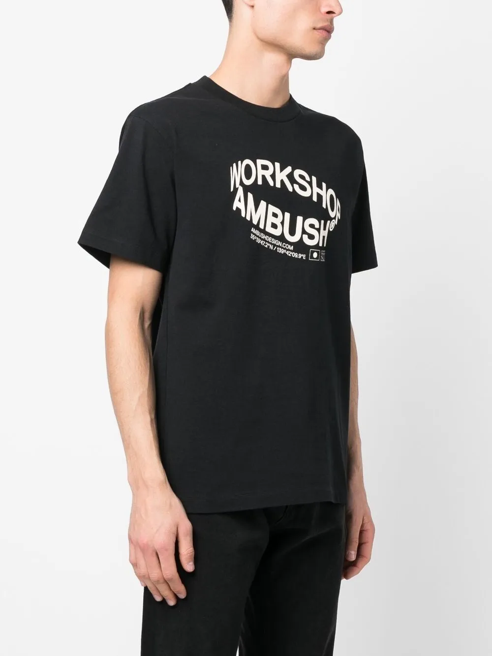 AMBUSH logo-print Cotton T-shirt - Farfetch