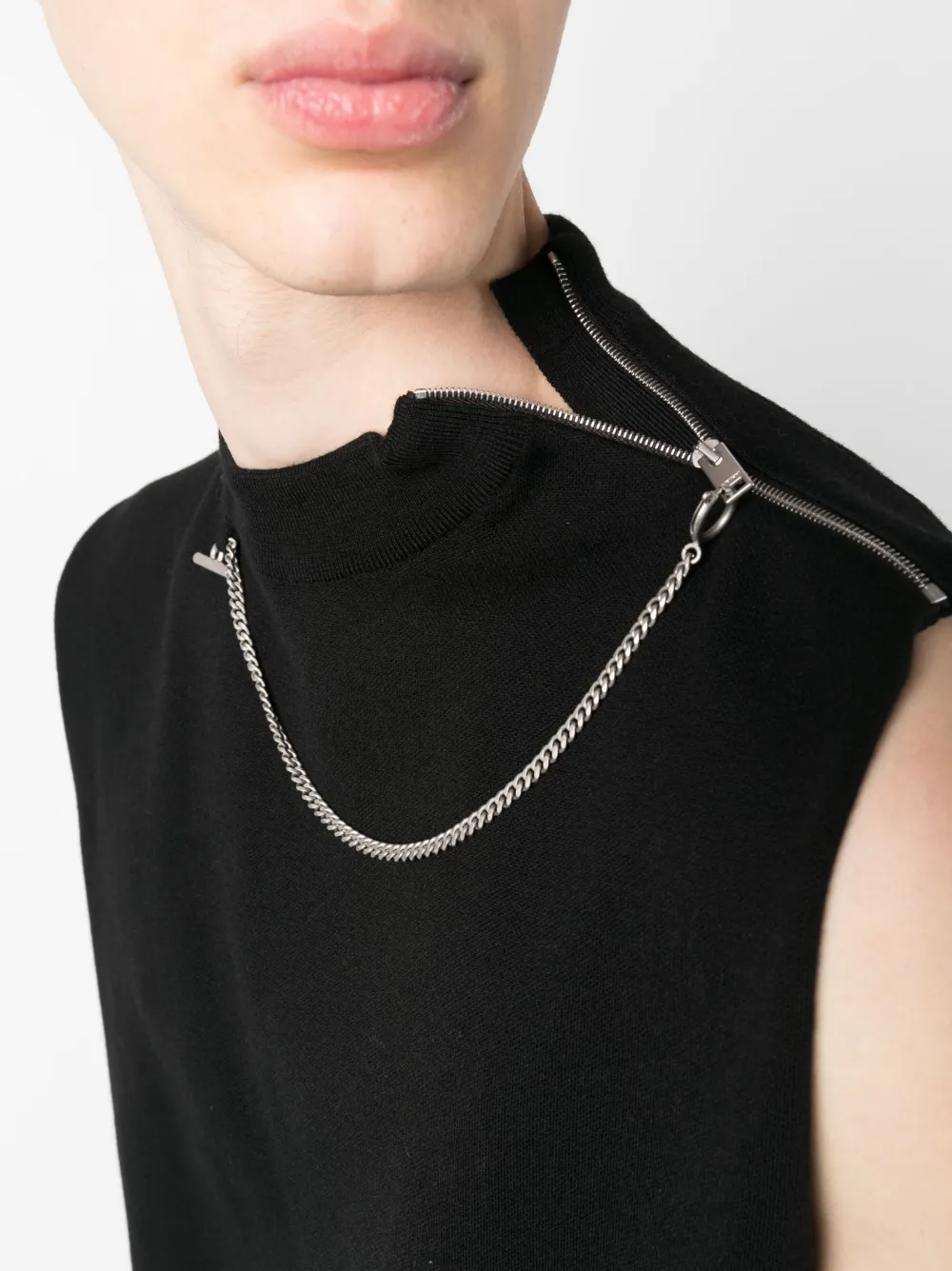 AMBUSH chain-detail Knitted Vest | Black | FARFETCH