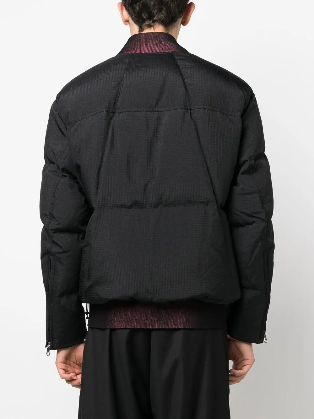 Solid Homme Padded Bomber Jacket In Black | ModeSens
