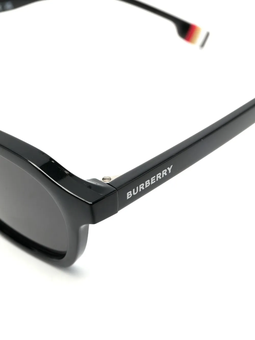 Burberry Eyewear Round Frame Tinted Sunglasses | Black | FARFETCH