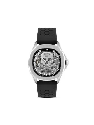 Philipp Plein Skeleton $pectre 40mm | Silver | FARFETCH SG