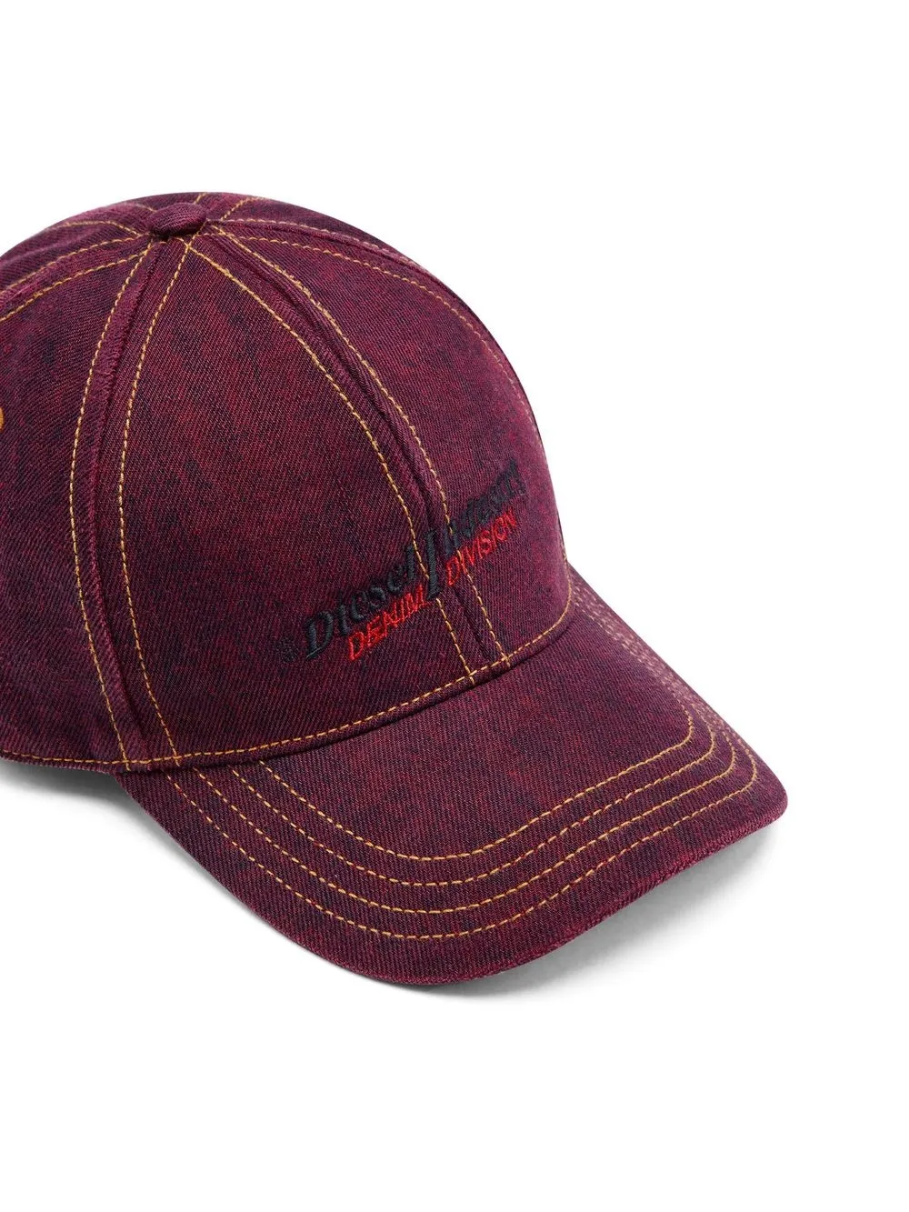 Diesel Logo-embroidery Denim Cap In Rosso | ModeSens