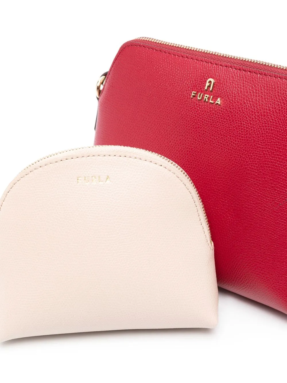 Furla Logo-plaque Crossbody Bag In Red | ModeSens