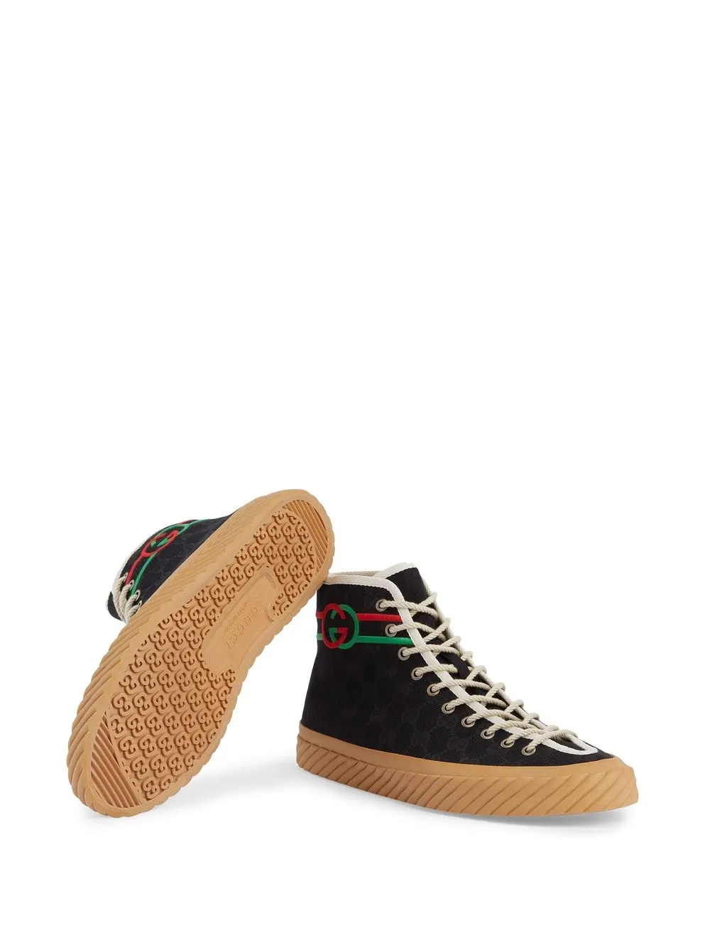 Gucci Interlocking G High-top Sneakers In Black | ModeSens