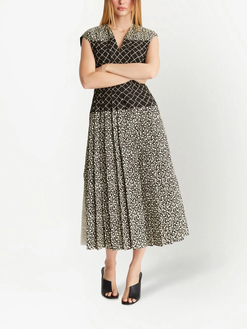 Tory Burch Claire McCardell Ditsy floral-print Dress | Black | FARFETCH